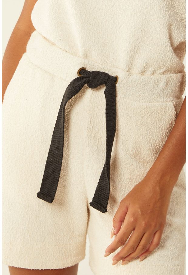 Bermuda Tweed Off White Ana - peepou