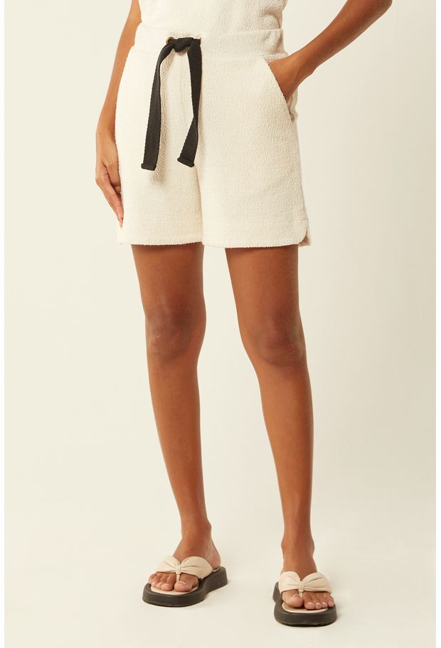 Bermuda Tweed Off White Ana - peepou